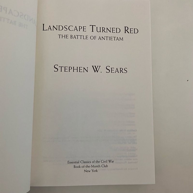 Landscape Turned Red by Stephen W. Sears, Hardcover | Pangobooks