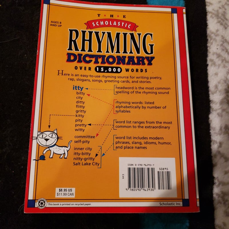 Scholastic Rhyming Dictionary by Sue Young, Paperback | Pangobooks