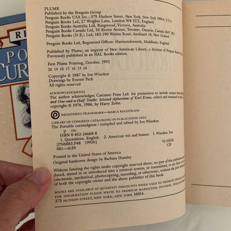 Portable Curmudgeon Bundle Paperback by Jon Winokur, Paperback | Pangobooks