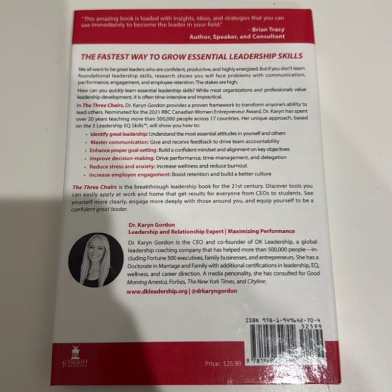 The Three Chairs by Karyn Gordon, Robert Herjavec