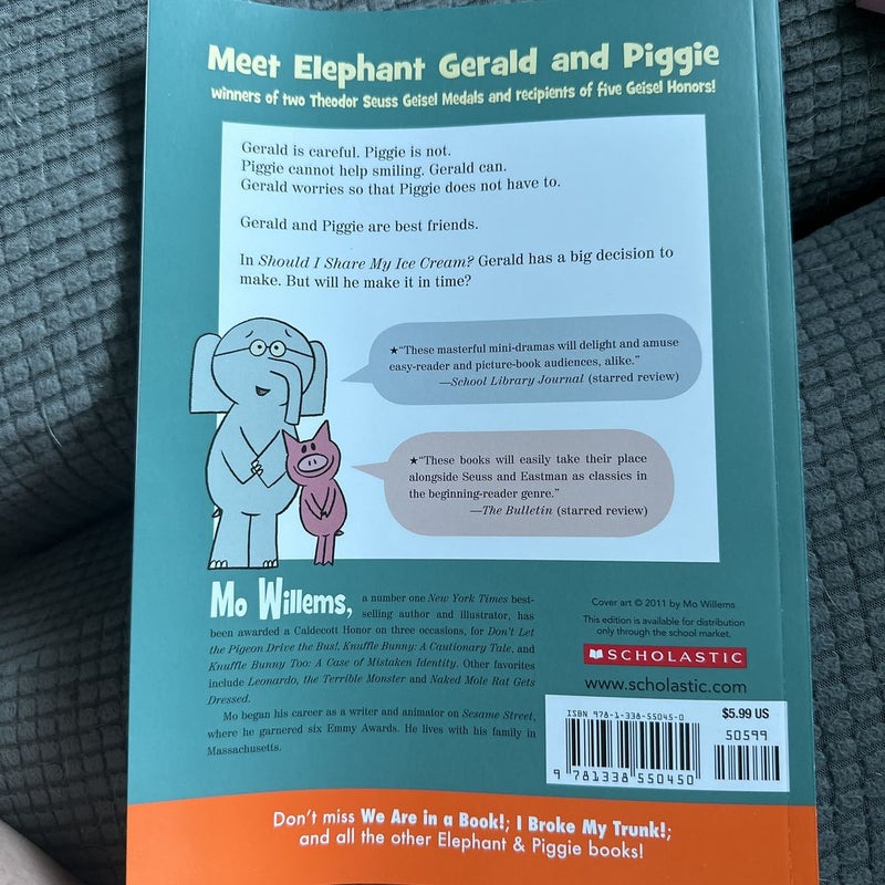 Elephant & Piggie: Should I Share My Ice Cream? by Mo Willems ...