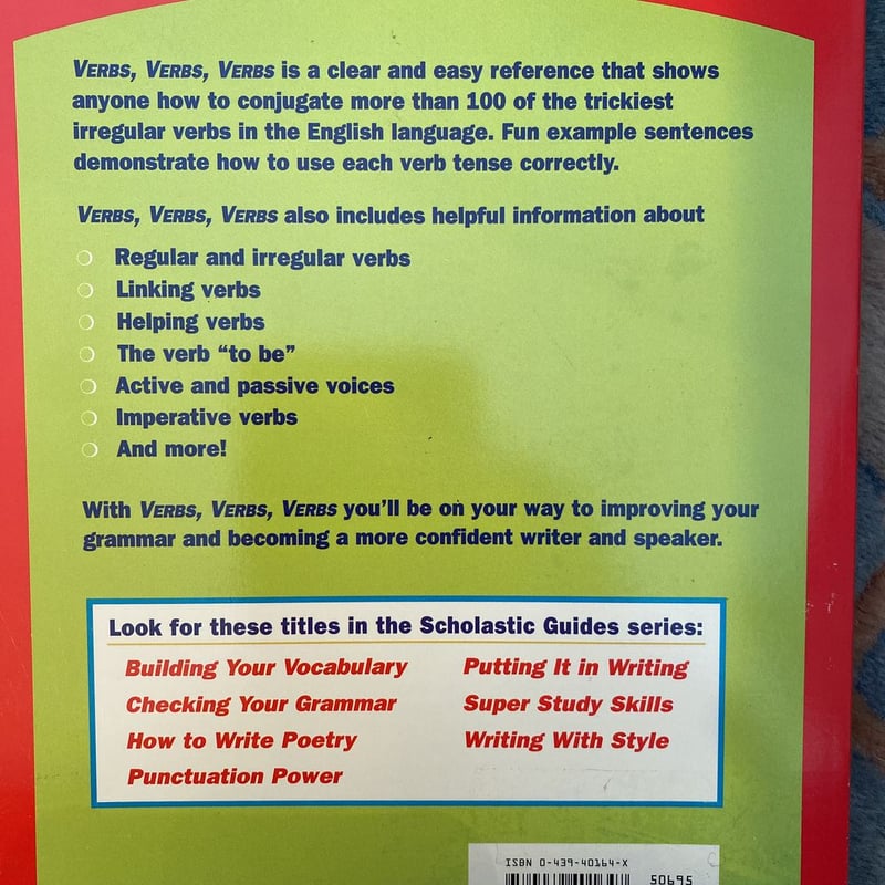 Verbs! Verbs! Verbs! by Marvin Terban, Paperback | Pangobooks