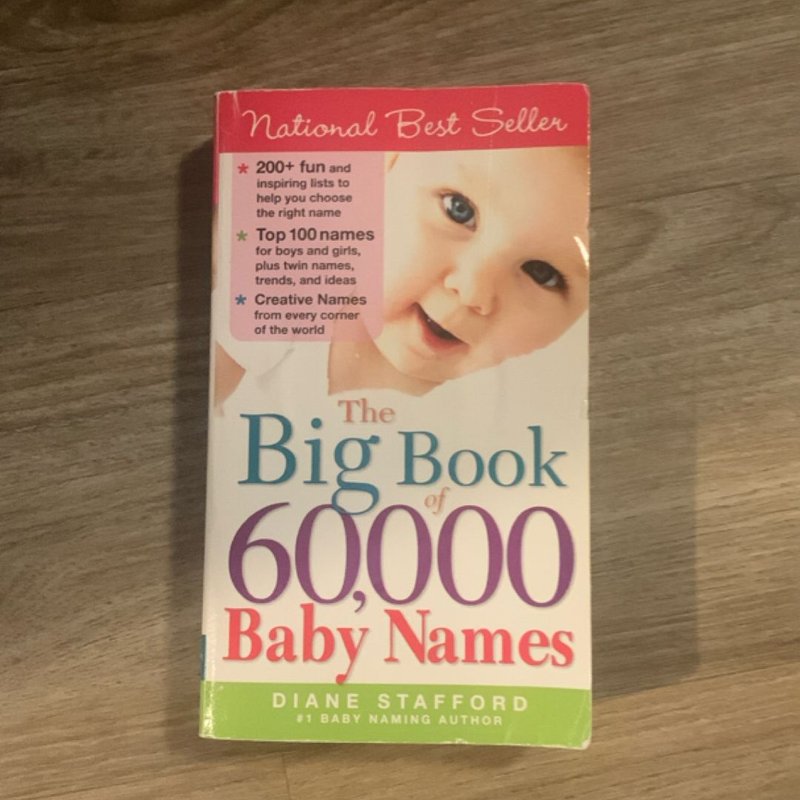 The Big Book of 60,000 Baby Names by Diane Stafford