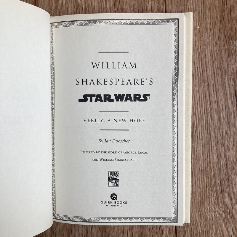 William Shakespeare's Star Wars by Ian Doescher