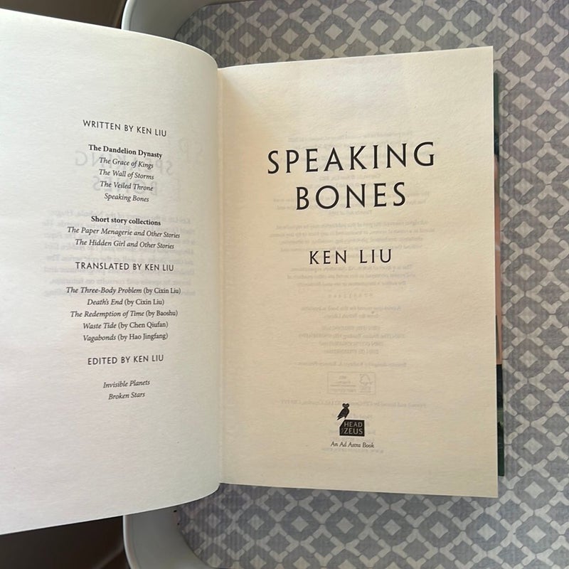 Speaking Bones by Ken Liu