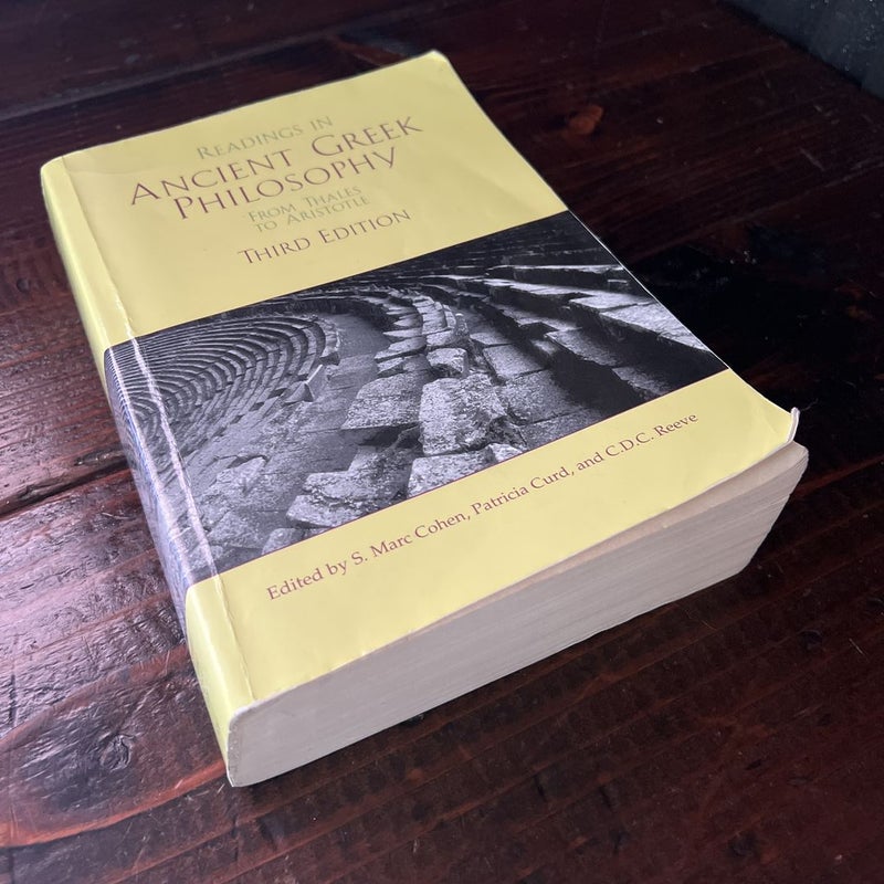 Readings in Ancient Greek Philosophy by S. Marc Cohen
