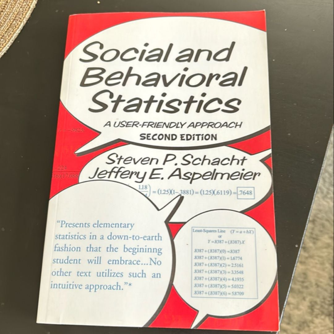 Social and Behavioral Statistics by Jeffery E. Aspelmeier, Steven P ...