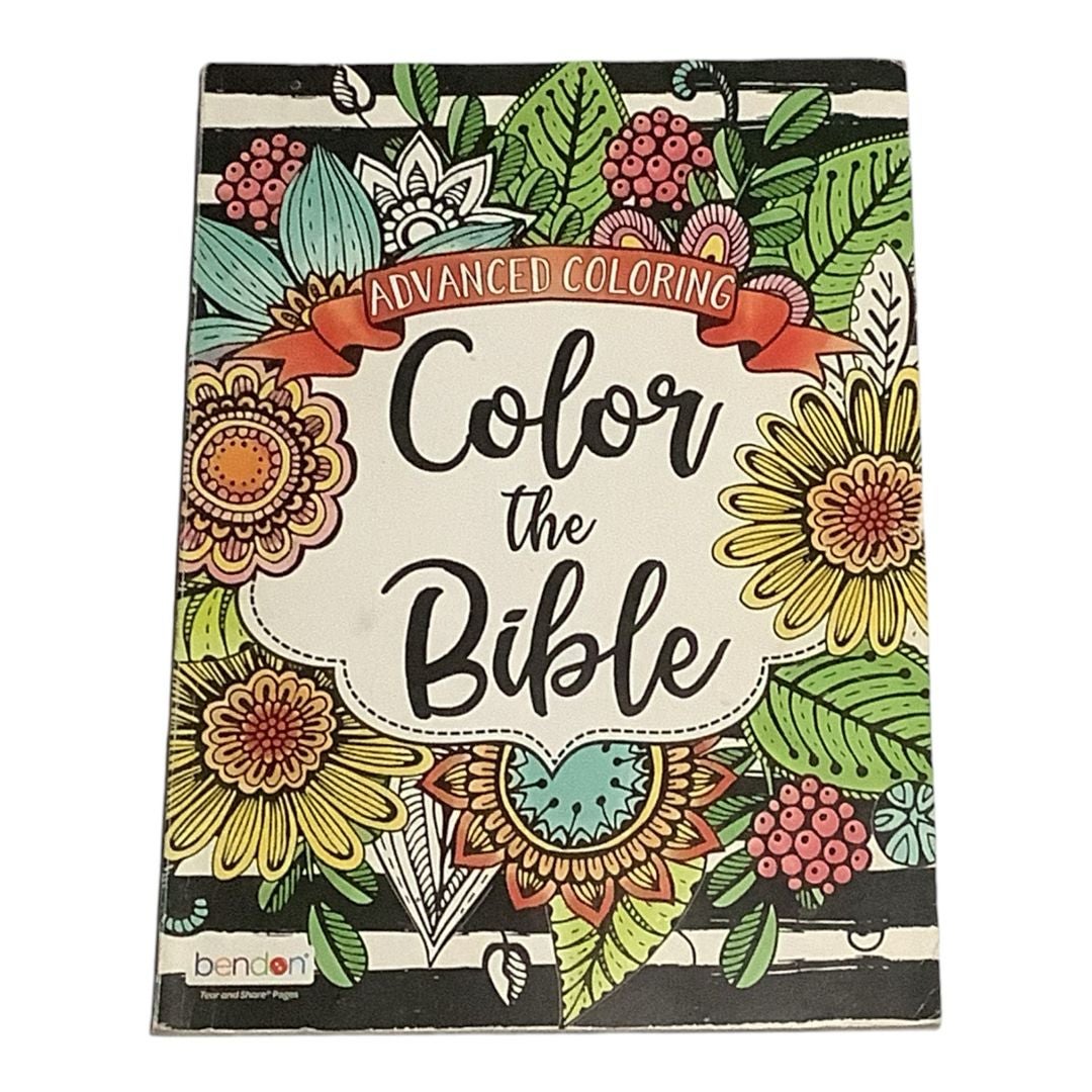 Bendon Advanced Adult Coloring Book "Color The Bible" Messages & Quotes ...