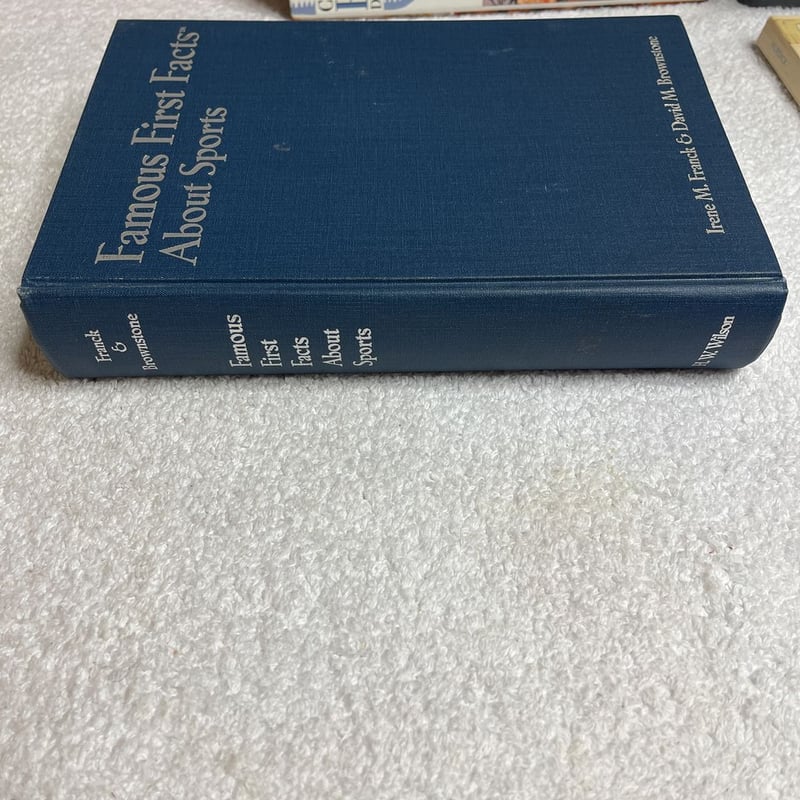 Famous First Facts about Sports by Irene M. Franck, Hardcover | Pangobooks