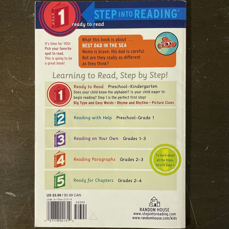 Best Dad in the Sea (Disney/Pixar Finding Nemo) by RH Disney, Paperback ...