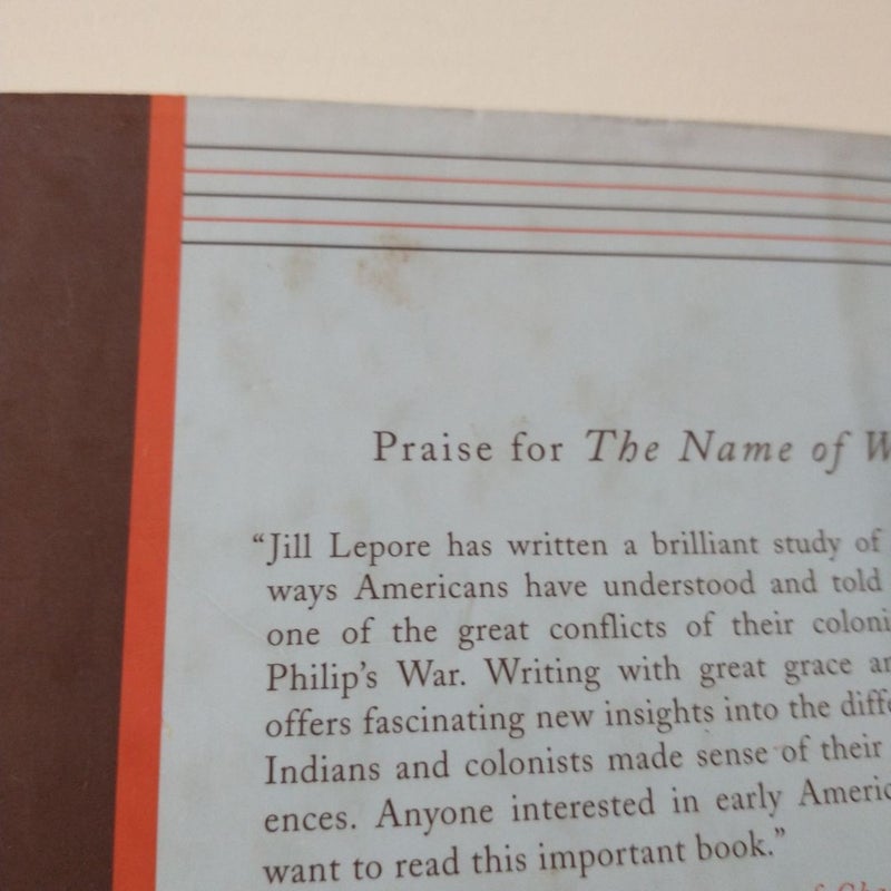 The Name of War by Jill Lepore