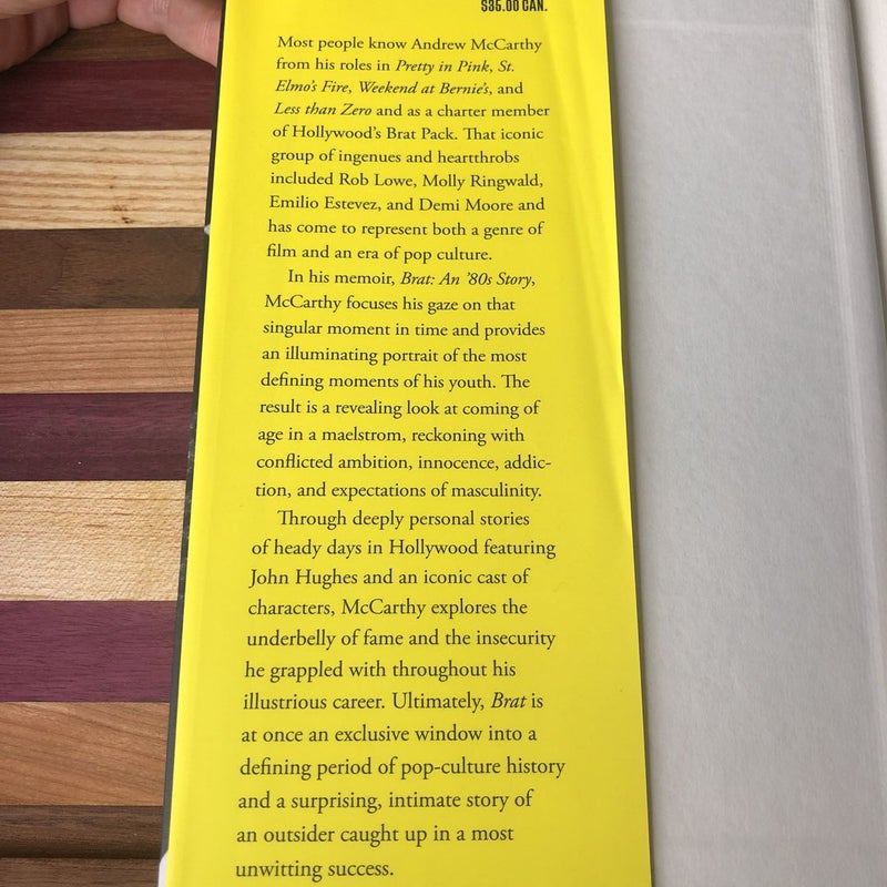 Brat by Andrew McCarthy, Hardcover | Pangobooks