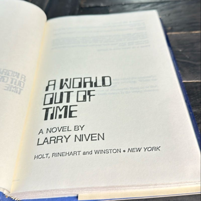 A World Out of Time (1st edition 1976) by Larry Niven, Hardcover ...