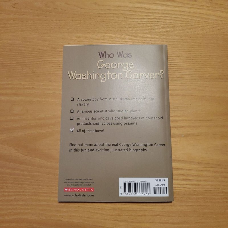 WhoWas George Washington Carver? by Jim Gigliotti, Paperback | Pangobooks