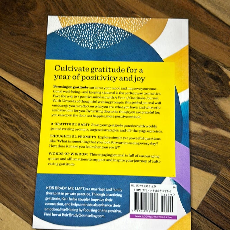 A Year of Gratitude Journal by Keir Brady, Paperback | Pangobooks