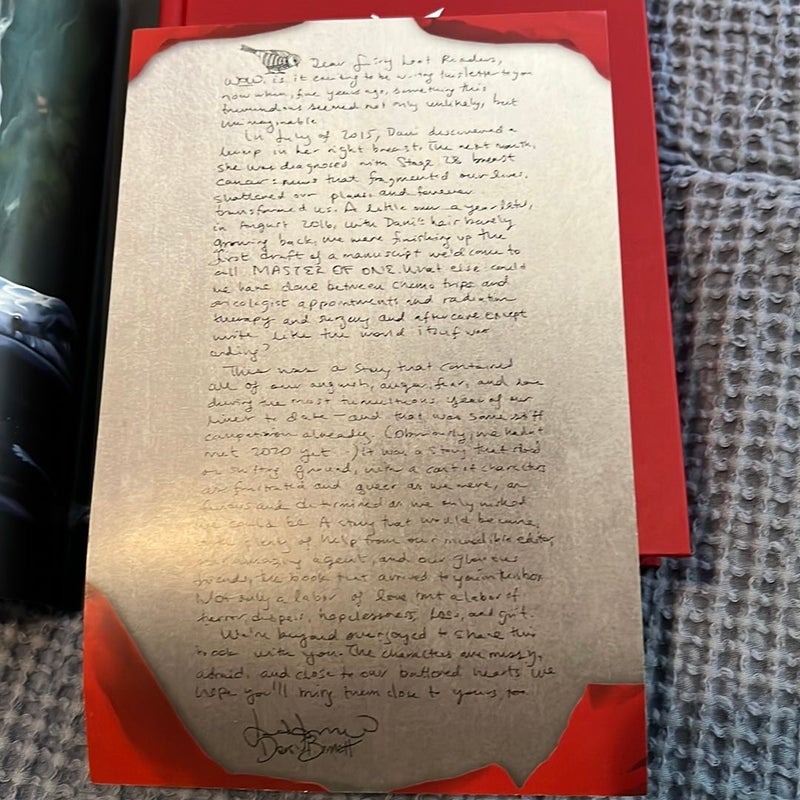 Master of One - Fairyloot signed special edition by Jaida Jones & Dani ...