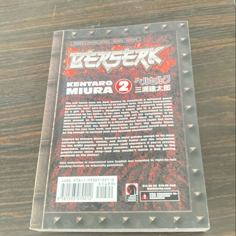 Berserk Volume 2 by Kentaro Miura