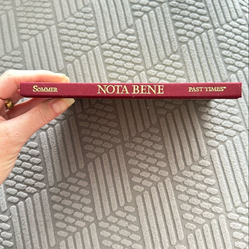 Nota Bene by Robin Langley Sommer, Hardcover | Pangobooks