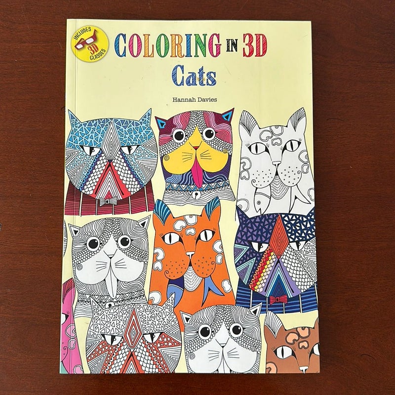 Coloring in 3D Cats by Hannah Davies, Emma Segal