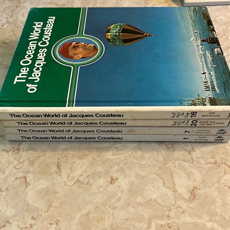 The Ocean World Series bundle of 4 volumes by Jacques Cousteau ...