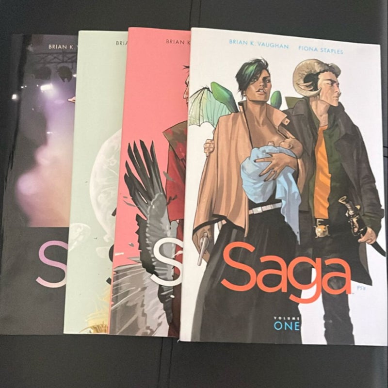Saga vol. 1-4 by Brian K. Vaughan, Fiona Staples , Paperback | Pangobooks