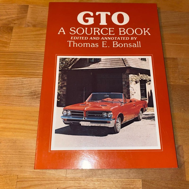 GTO: A Source Book by Thomas E. Bonsall, Paperback | Pangobooks