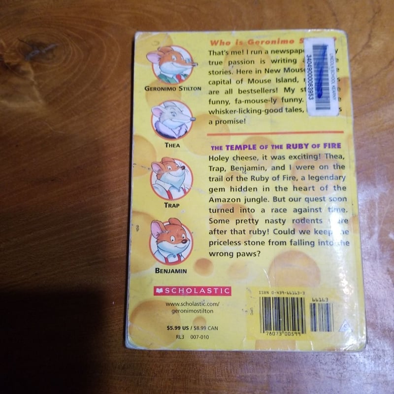 The Temple of the Ruby of Fire by Geronimo Stilton