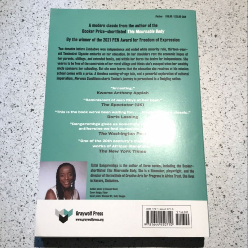 Nervous Conditions by Tsitsi Dangarembga