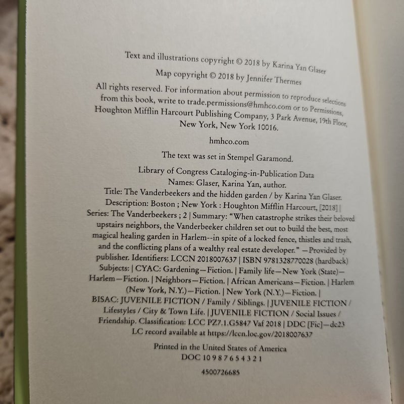 The Vanderbeekers and the Hidden Garden by Karina Yan Glaser