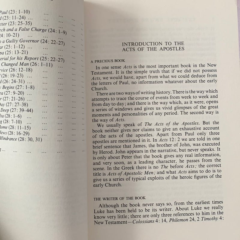 The Acts of the Apostles by William Barclay