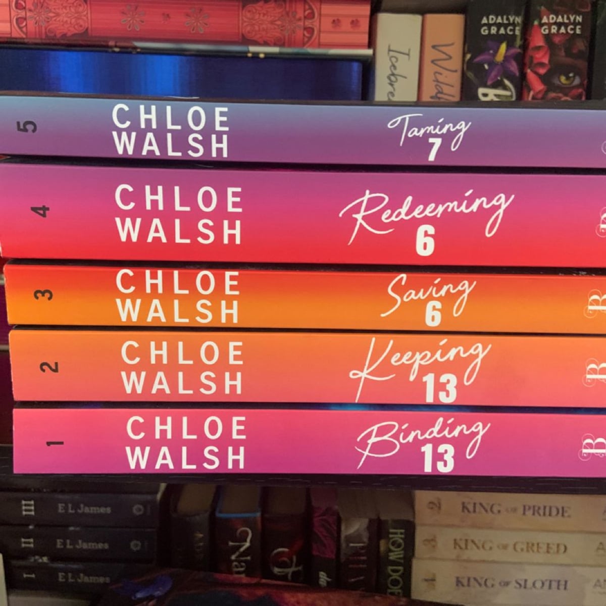 Boys of Tommen 1-5 (Binding 13) Ombre Spines by Chloe Walsh, Paperback ...