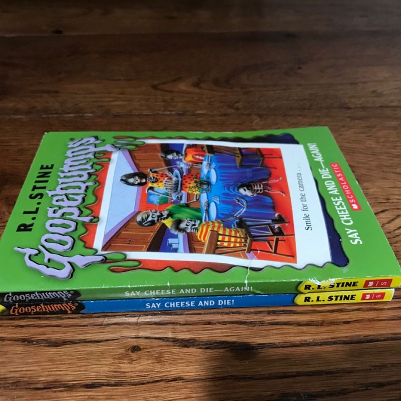 Lot Of (2) RARE Unnumbered GOOSEBUMPS Say Cheese And Die! Vintage Teen ...