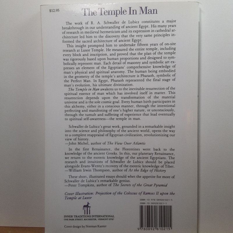The Temple In Man by , Paperback | Pangobooks