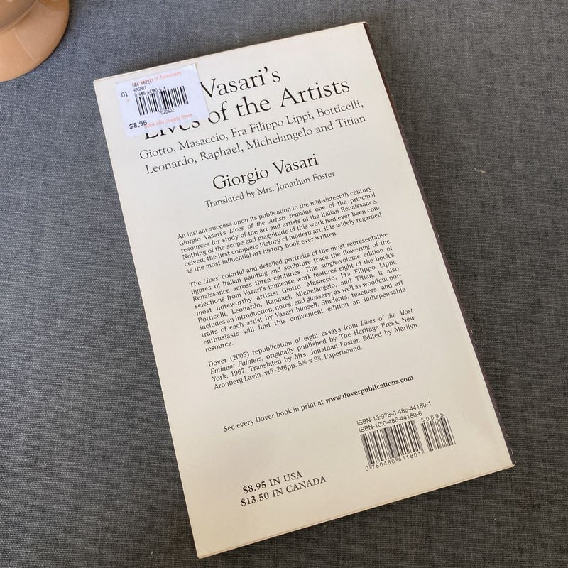 Vasari's Lives of the Artists by Giorgio Vasari, Paperback | Pangobooks