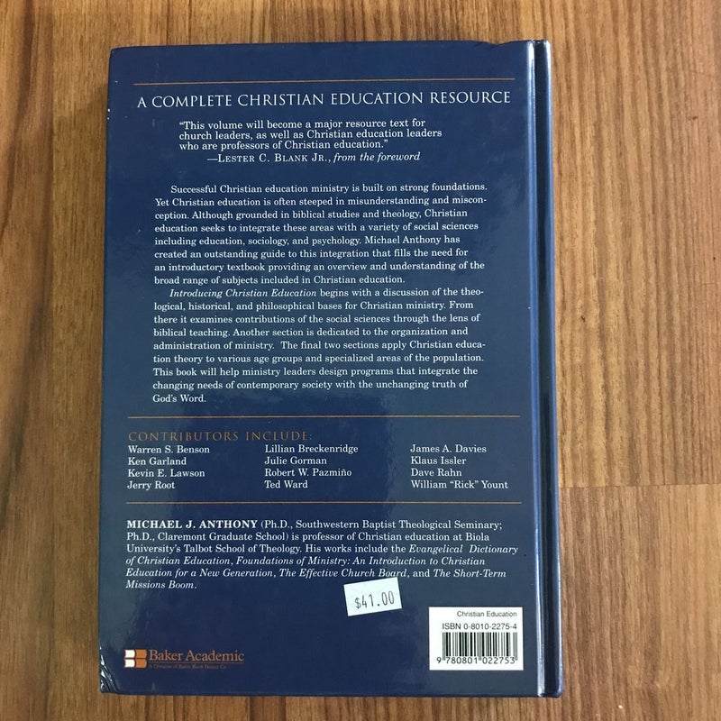 Introducing Christian Education by Michael J. Anthony