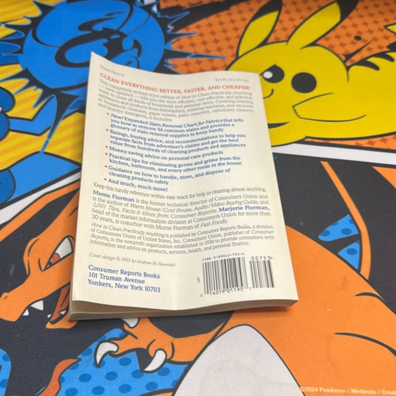 How to Clean Practically Anything by Consumer Reports , Paperback ...