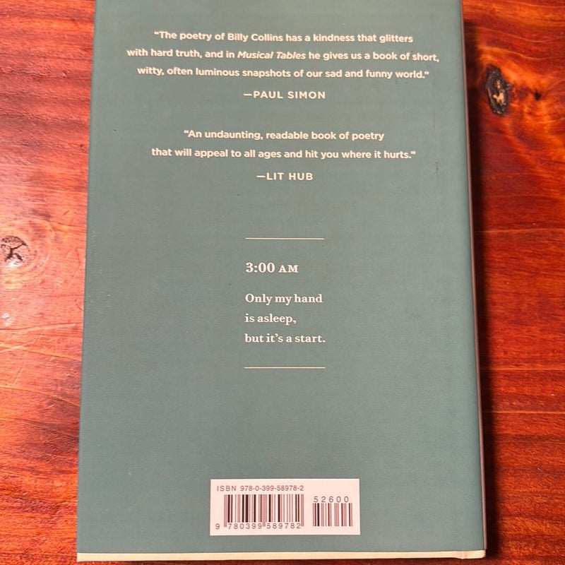 Musical Tables by Billy Collins, Hardcover | Pangobooks