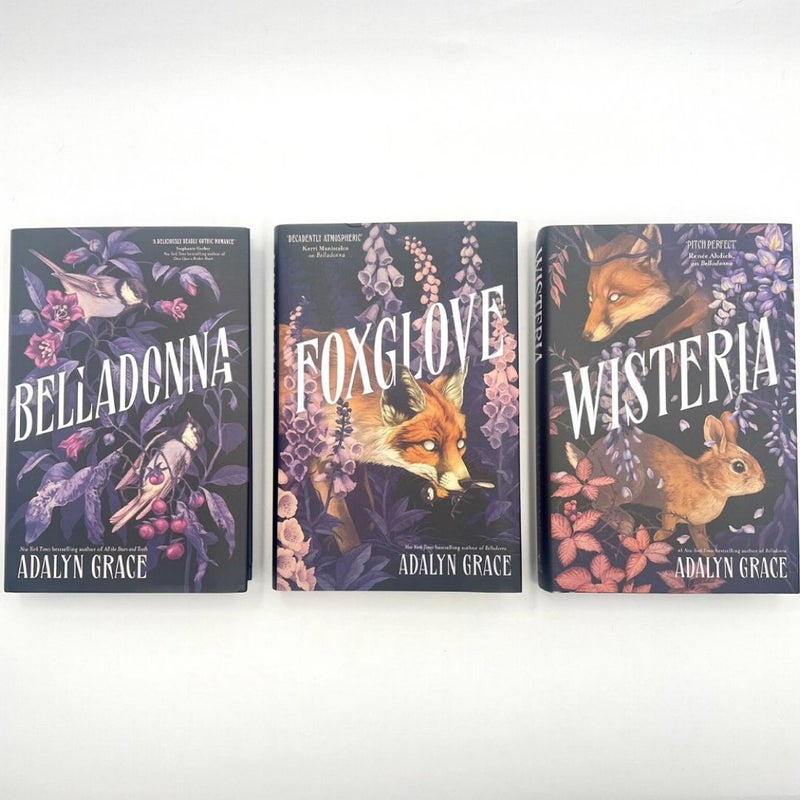 Fairyloot Belladonna Foxglove Wisteria trilogy by Adalyn Grace ...