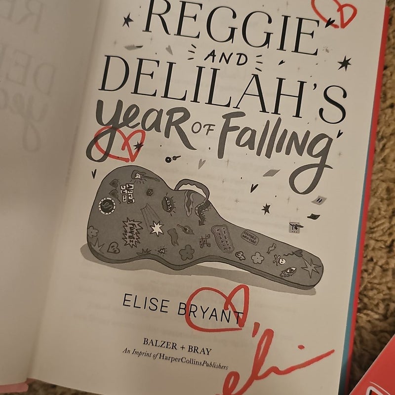 Reggie and Delilah's Year of Falling SIGNED by Elise Bryant, Hardcover ...