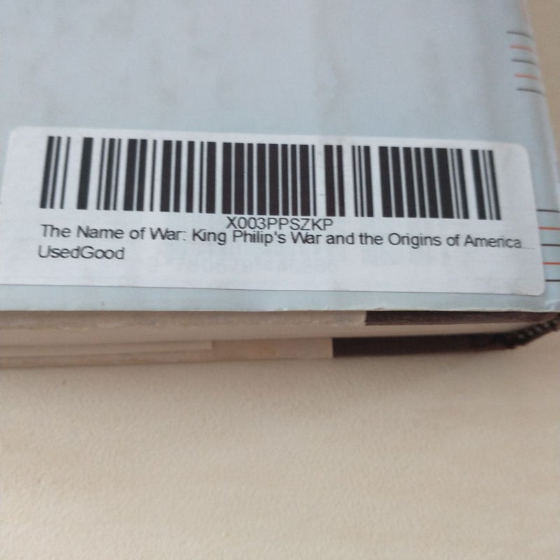 The Name of War by Jill Lepore