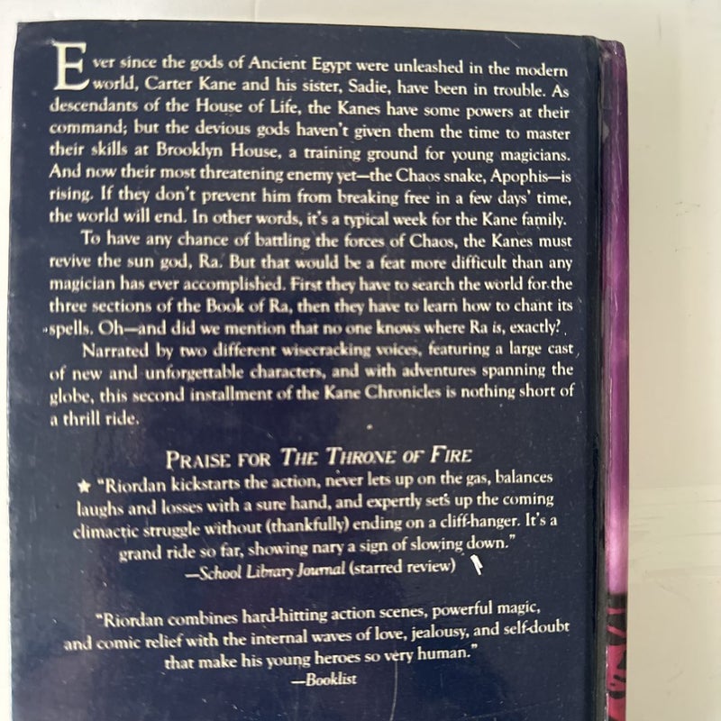 The Throne of Fire by Rick Riordan, Hardcover | Pangobooks