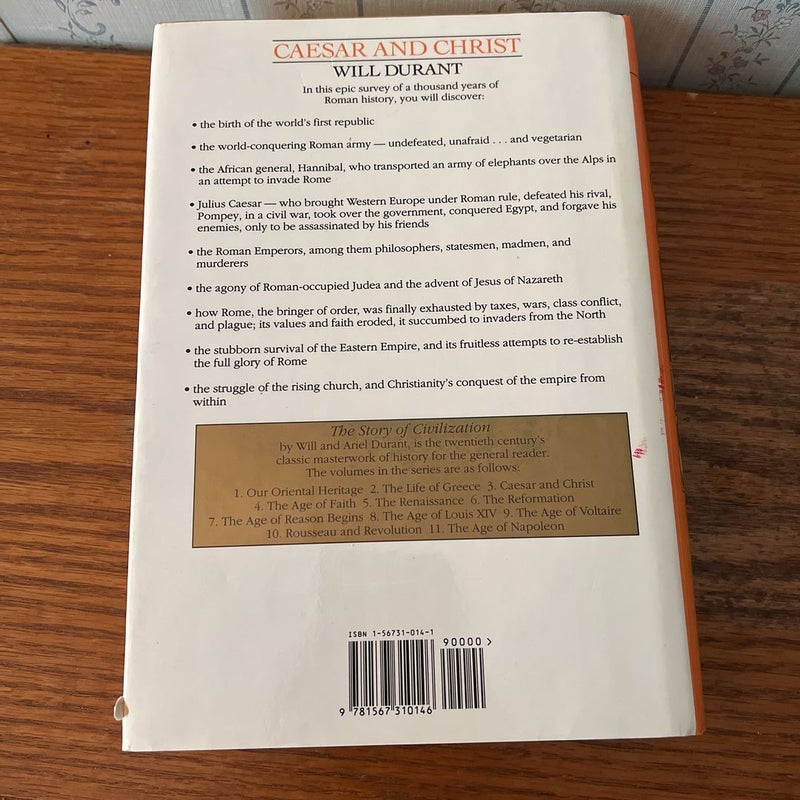 The Story of Civilization by Will Durant, Hardcover | Pangobooks