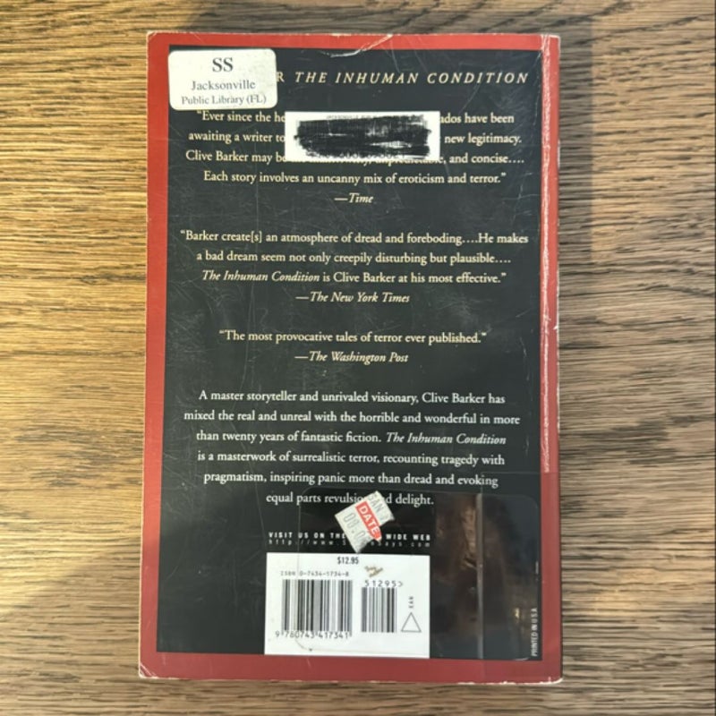 Inhuman Condition by Robert L. Barker