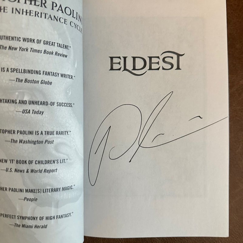 Eldest Christopher paolini special edittion signed by Christopher ...