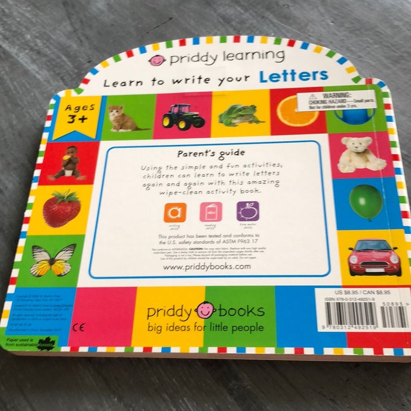 Wipe Clean: Letters by Roger Priddy, Hardcover | Pangobooks