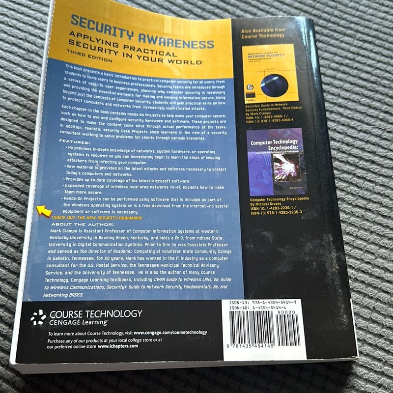 Security Awareness by Mark Ciampa, Hardcover | Pangobooks