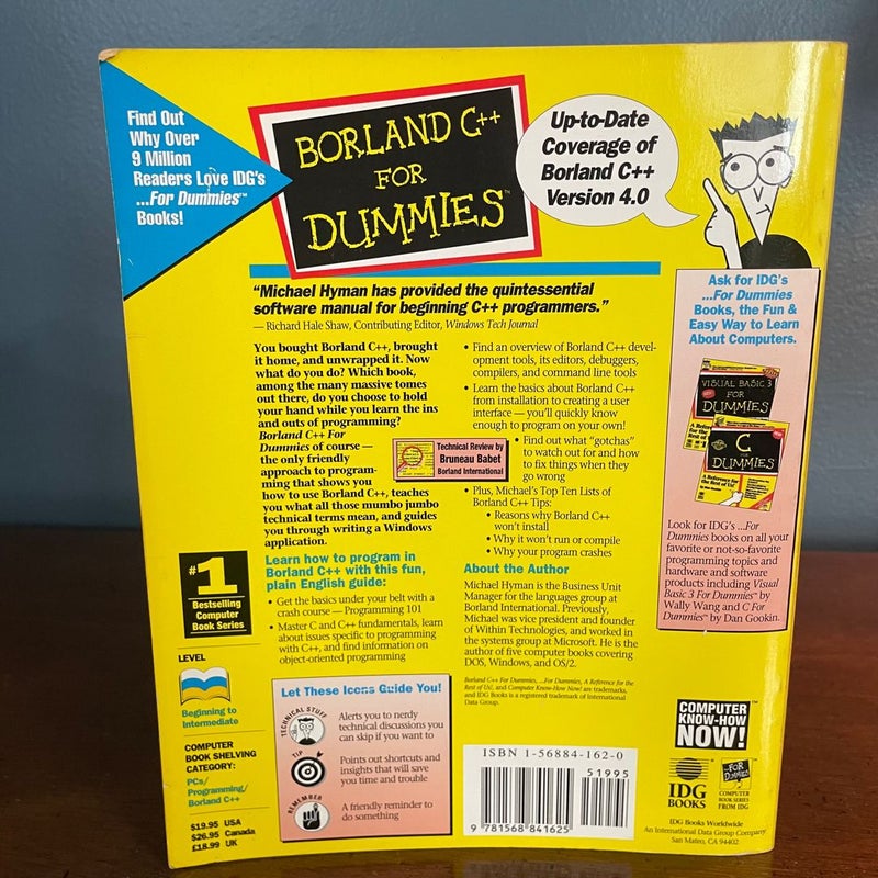 Borland C++ for Dummies by Michael Hyman