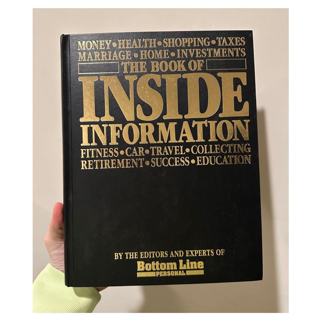 The Book Of Inside Information by The Editors And Experts Of Bottom ...