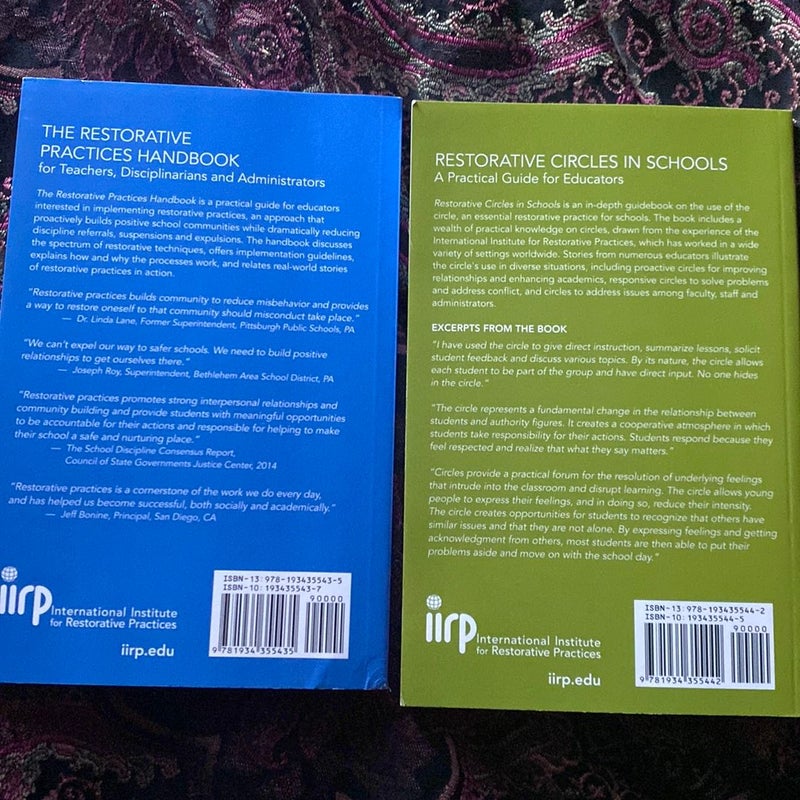 Restorative Circles in Schools by Bob Costello, Joshua Wachtel, Ted Wachtel