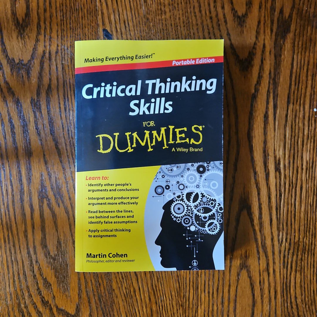 Critical Thinking Skills for Dummies by Martin Cohen